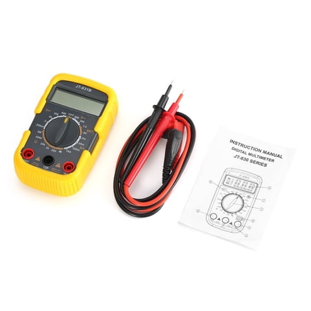 JT-831B Handheld Mini Digital Multimeter 1999 Counts AC/DC Volt Amp Ohm ...