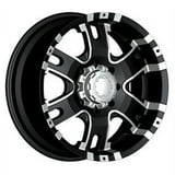20" Black With Diamond Cut Accents Baron 201/202 Wheel by Ultra Wheel ...