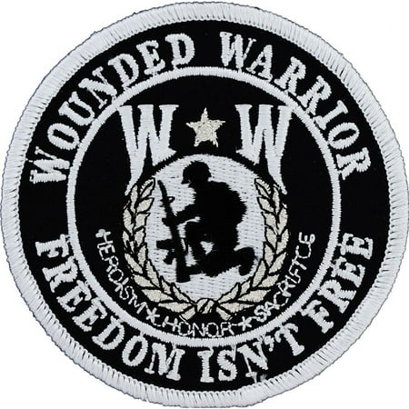 Wounded Warrior Shield Round Patch Military Gifts Patches for Jackets ...