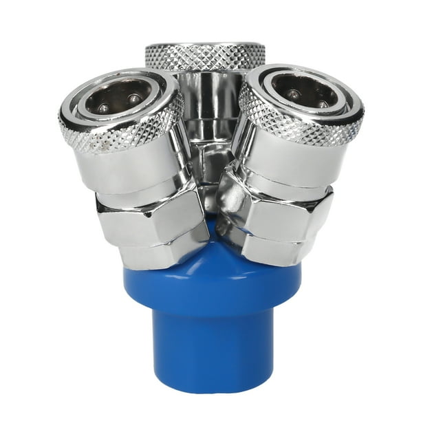KKmoon Manifold Block Splitter 3 Way Quick Connect Air Hose Splitter ...