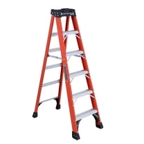 Louisville Ladder FXS1508 8 ft. Fiberglass Cross Step Ladder, Type IA ...