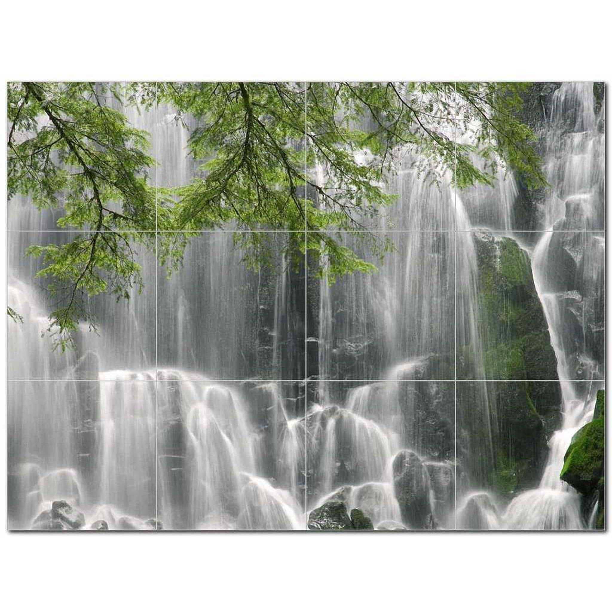 Waterfalls Picture Ceramic Tile Mural Kitchen Backsplash Bathroom ...