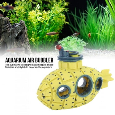 Catlerio Aquarium Volcano Fish Tank Decorations, Bubbler Ornament ...
