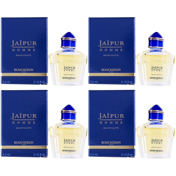 Pack of (4) Boucheron Jaipur Homme Cologne for Men, 0.15 fl oz ...