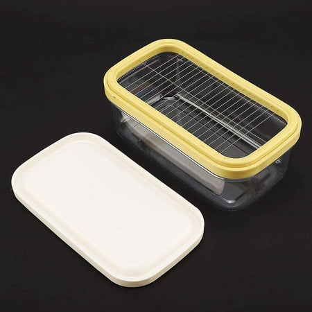 DouHu 1 X Plastic Butter Box, Butter Holder And Slicer With Lid, Butter ...