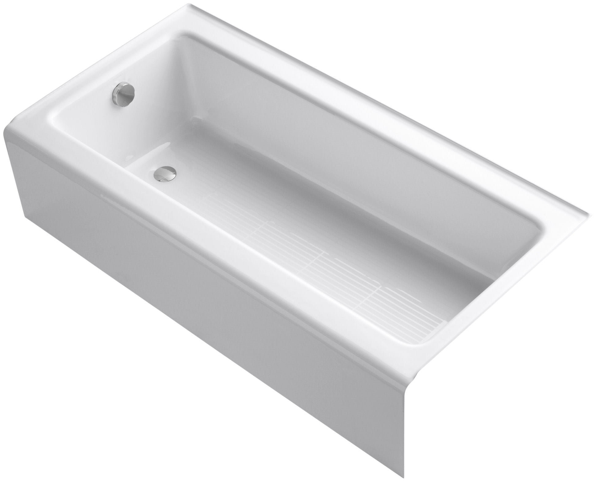Kohler K-837 Bellwether 60" Alcove Soaking Tub - White - Walmart.com