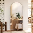 65"x24" Floor Mirror Full Length, Gold Full Body Mirror with Aluminum ...