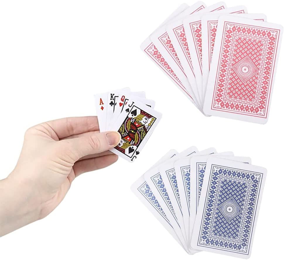 Cp You Get 1 Plastic Coated Mini Playing Cards Deck Perfect For Your ...