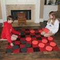 EasyGoProducts Giant Checkers Game – Indoor Outdoor – Family Game ...