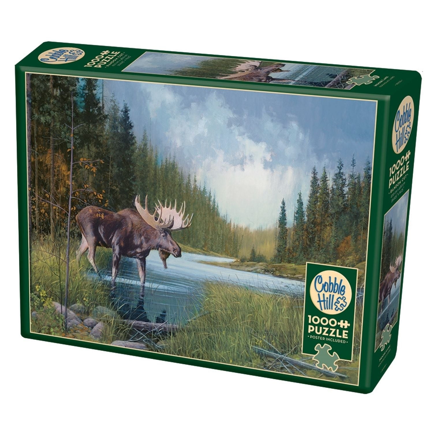 Click here for Cobble Hill Jigsaw Puzzle - Moose Lake  1000 Piece... prices