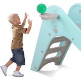 LAZY BUDDY Big Kiddie Slide, Indoor/Outdoor Large Backyard Toy ...