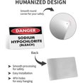 Danger Sodium Hypochlorite Bleach Sign 8"x12" - Aluminum Tin Warning ...