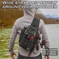Ghosthorn Fishing Backpack - Nylon Chest Pack that Holds Rod - Sling ...