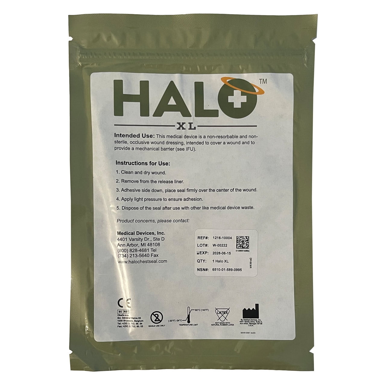 Halo XL Trauma Dressing - Walmart.com