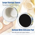 Capri Lemon Ceramic Utensil Holder Blue Tiles Yellow Lemon Kitchen ...