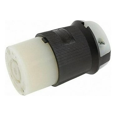 Hubbell HBL61CM64 Compact Gray Nylon Weatherproof Panel Mount Inlet ...