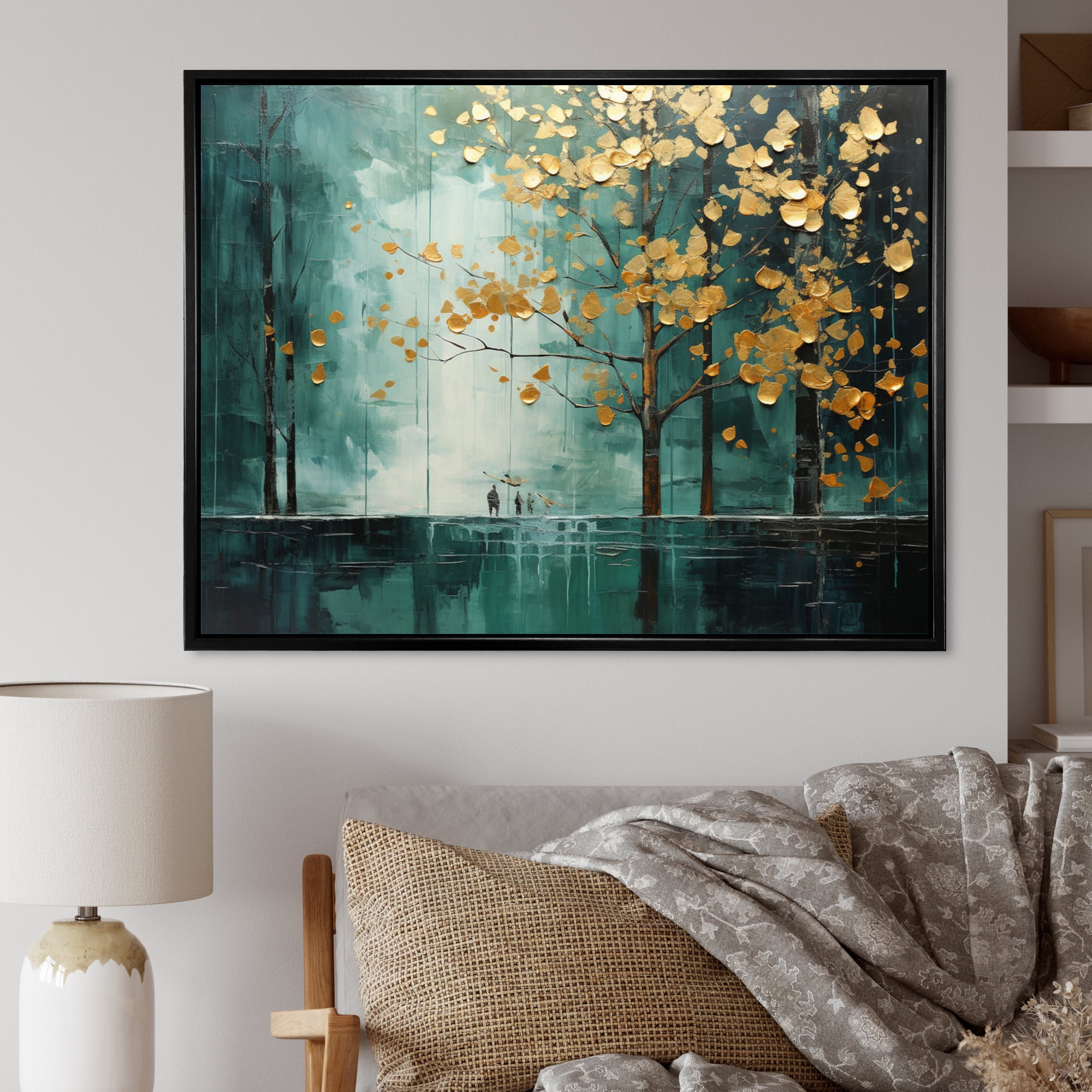 Click here for Designart Forest Framed Wall Art  Emerald Canopy B... prices