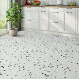 Lxcreat Peel and Stick Floor Tile 10PCS Vinyl Flooring Granite Floor ...