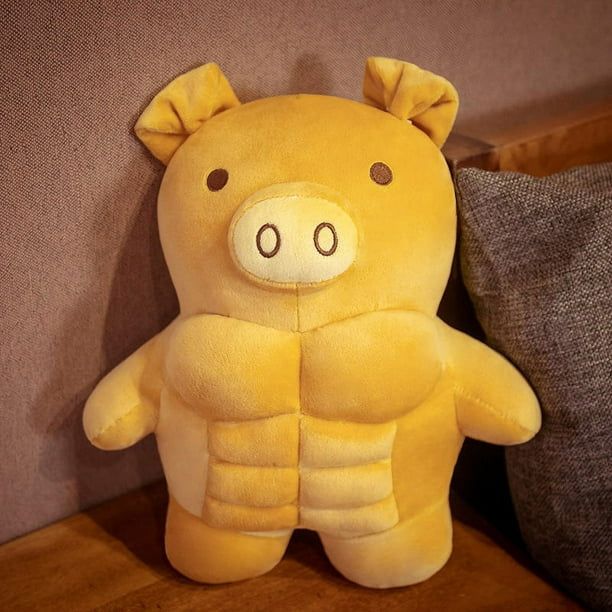 Kawaii Muscle Abs Lion Teddy Bear Buff 30CM Plush Cuddly Stuffed Animal Toy Figure Bear 30CM Walmart