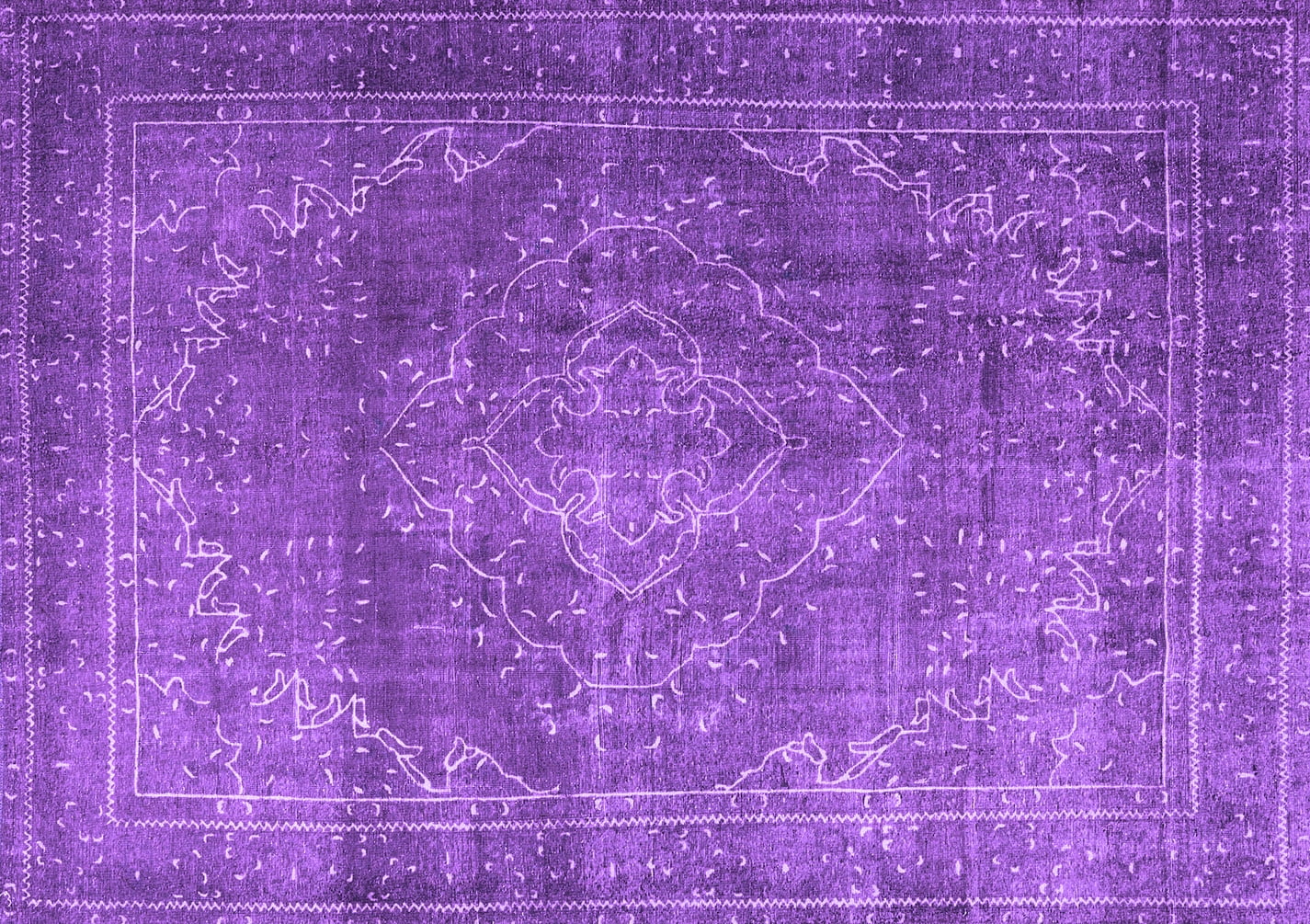 Ahgly Company Machine Washable Indoor Rectangle Persian Purple ...
