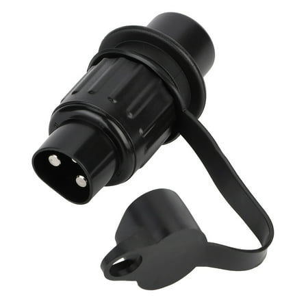 Plastic Trailer Plug,Black Plastic 3 Pin Trailer Connector Trailer ...
