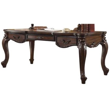 Pemberly Row Modern Wood Double Pedestal Wood Desk Fully Assembled ...