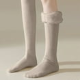 AJGRHE Women's Autumn Winter Over The Knee Socks Long Velvet Thick Warm ...