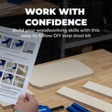 Kreg Woodworking Kit Step Stool - Easy Assembly Small Wooden Step Stool ...