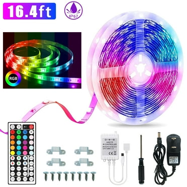 Strip Lights 16.4ft, RGB Color Changing LED Lights for Home, Kitchen ...
