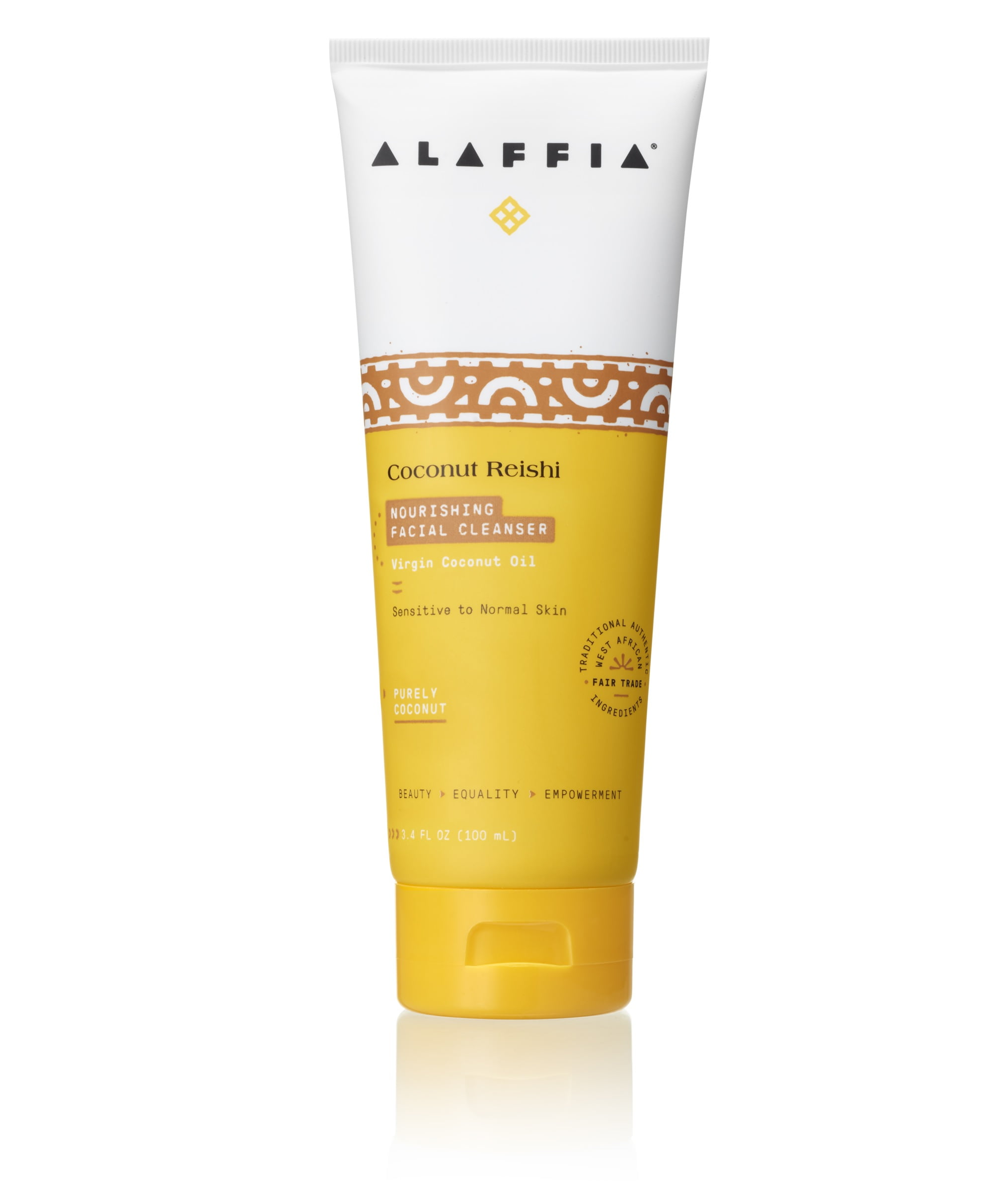 Alaffia Coconut Reishi Nourishing Facial Cleanser with Charcoal ...