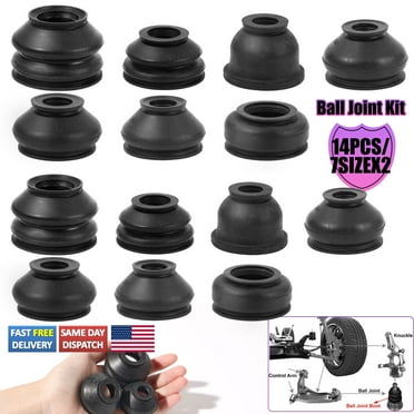 Universal Rubber Ball Joint Rubber Dust Boot Covers Track Rod End Set ...