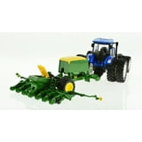 Korody 1:24 Remote Control Big Farm Tractor Toy, 8-Wheel Blue Diecast ...
