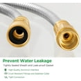 Eletecpro Metal Garden Hose Heavy Duty 304 Stainless Steel 75ft Hose