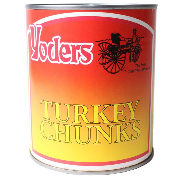 Yoders Canned Turkey Chunks Emergency Survival Food For Camping Hiking ...