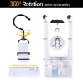 4 Pocket White Adjustable Hanging Mesh Bathroom Organizer for Dorm, Gym ...