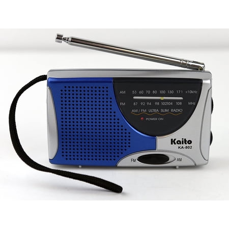 Kaito KA802 AM FM Super Pocket Size Radio, Small Size AM/FM Radio ...