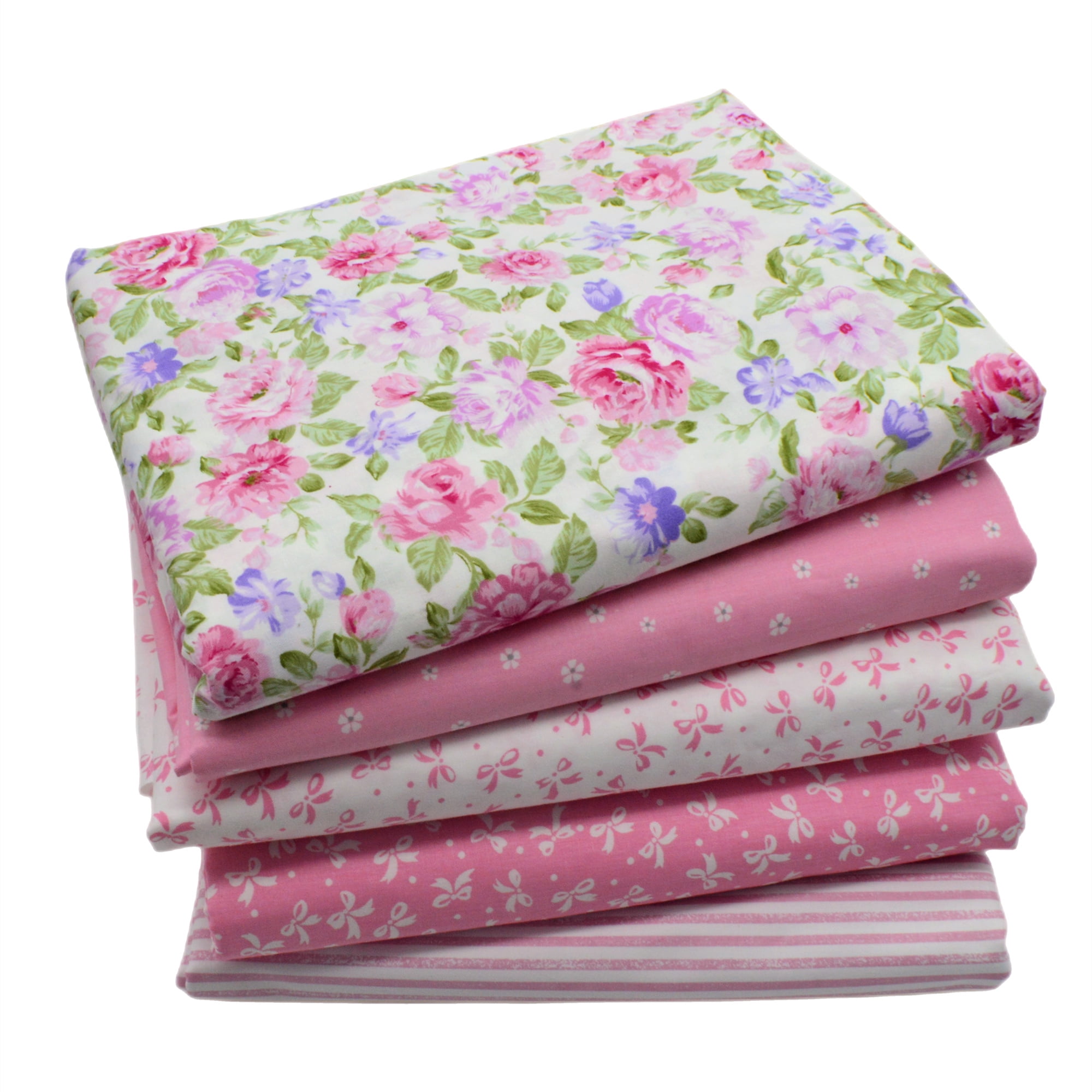 Sew Mama Pink Fat Quarters Quilting Fabric Bundles for Quilting Sewing ...