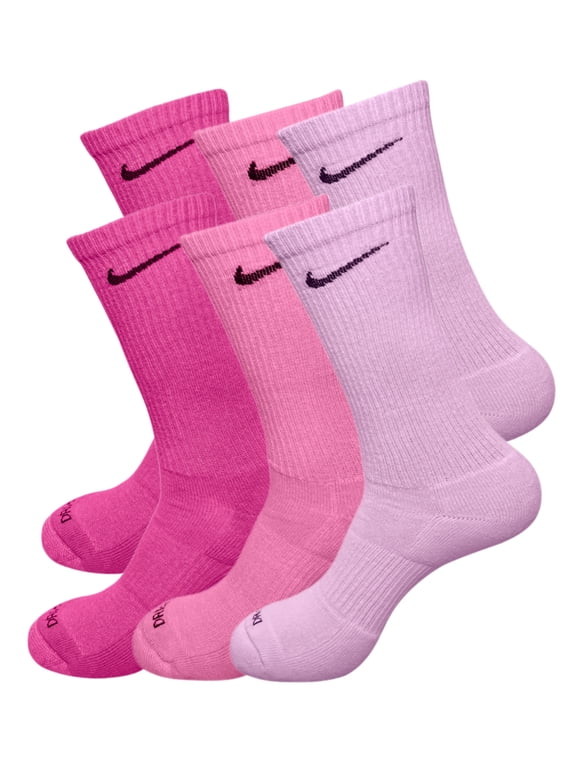 Nike DRI-FIT Unisex Everyday Cotton Cushioned Ankle Crew Training Socks ...