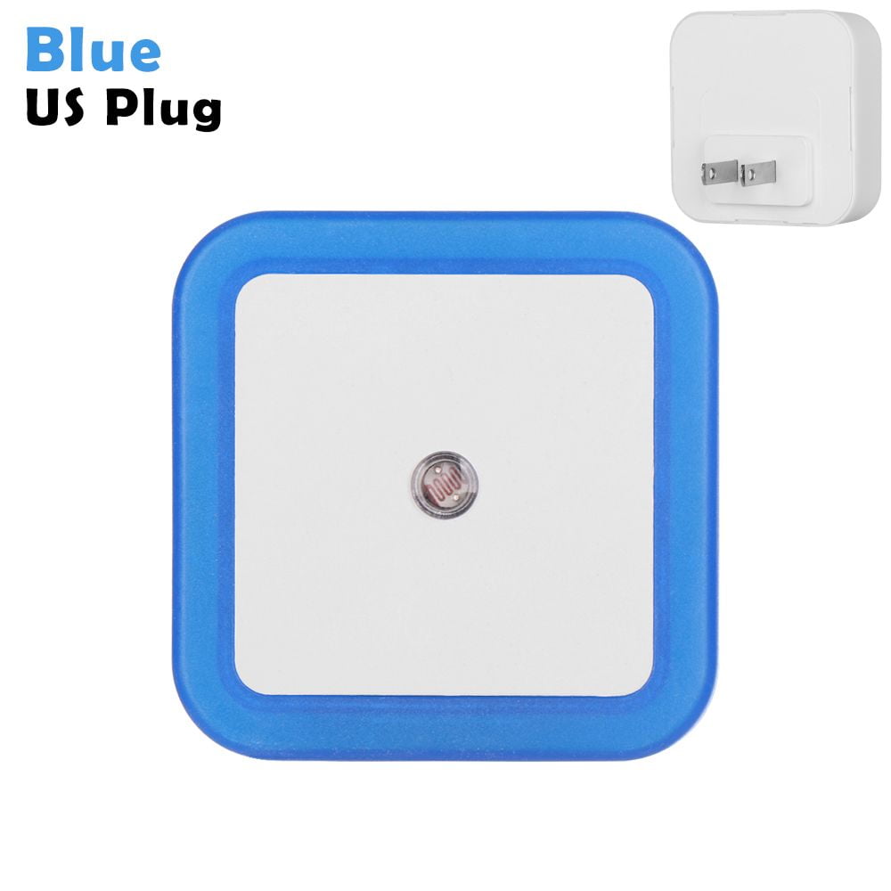 Square In Wall 110V-220V Stairway Hallway Led Lights Mini Nightlight Lamp EU US UK Plug Sensor ...