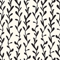 SimurgWallArts - Peel and Stick Vinyl Wallpaper, Bold Black Leaf ...