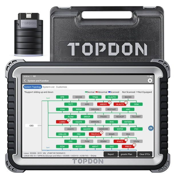 Car Diagnostic Scan Tool TOPDON Phoenix Plus OBD2 Scanner Bi ...