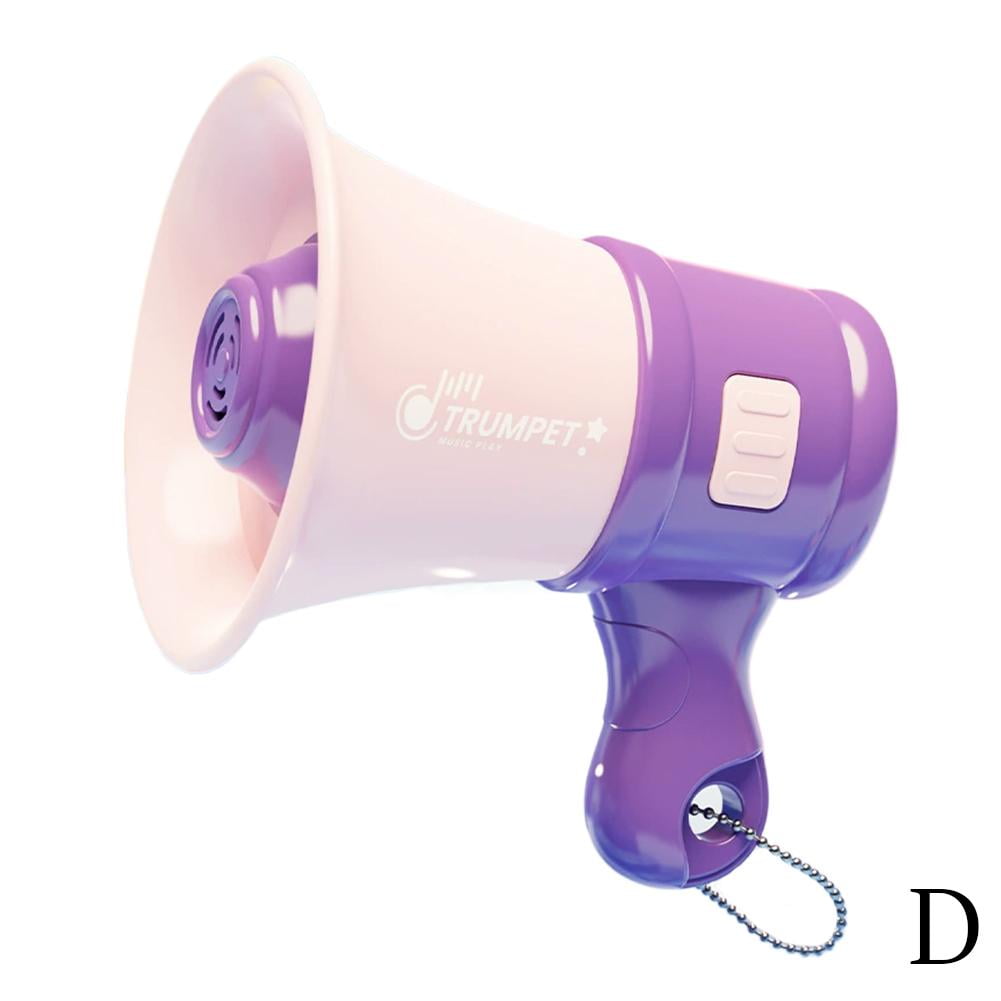 Mini megáfono 2025 con grabación de trompeta, divertido altavoz ...