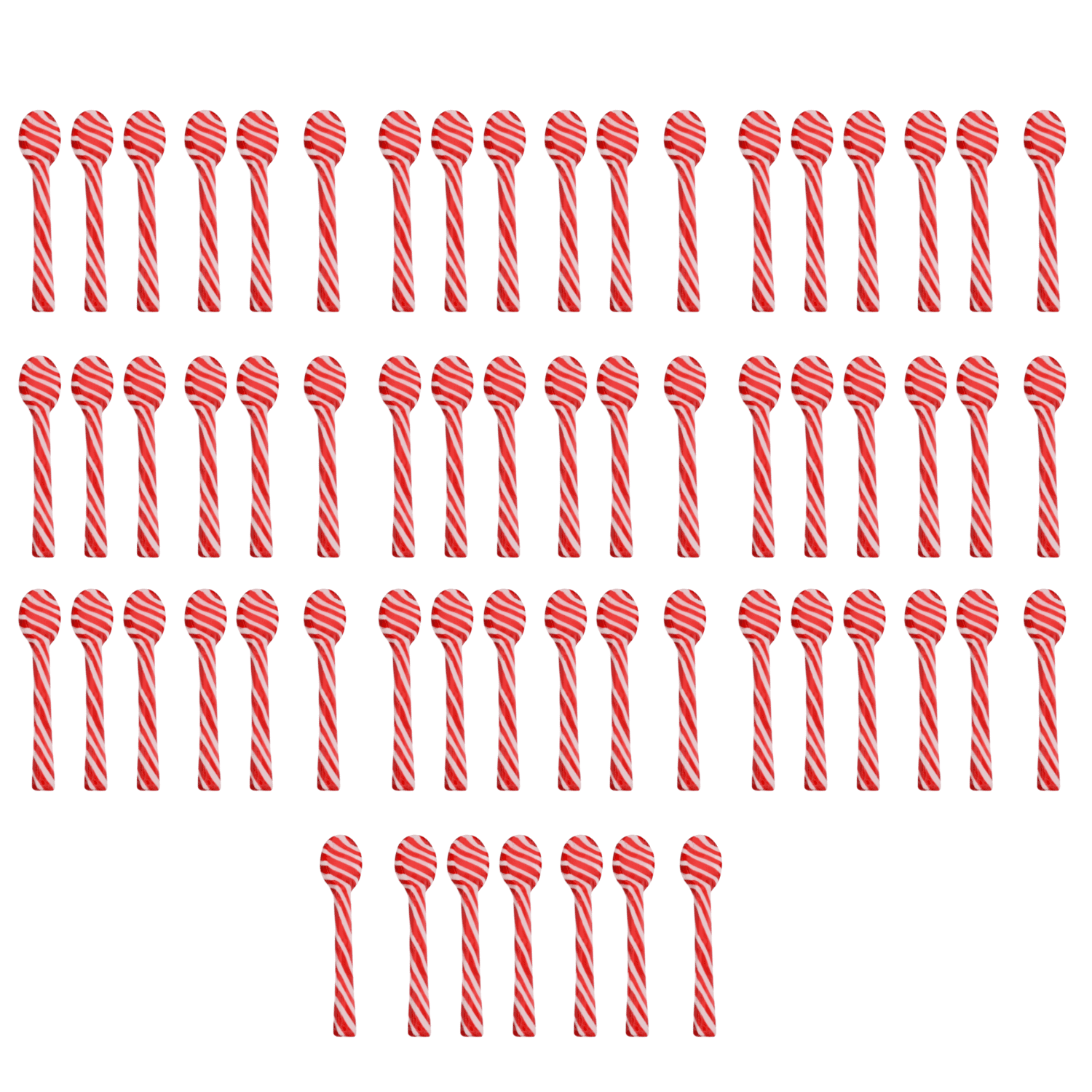 Candy Cane Spoon Edible Hard Candy Spoons Peppermint for Hot Chocolate ...