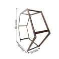Efavormart 7FT Hexagonal Wooden Backdrop Stand | Heavy Duty Dark Brown ...