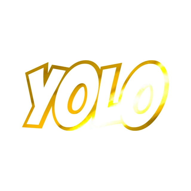 Yolo Sticker Decal Die Cut - Self Adhesive Vinyl - Weatherproof - Made ...