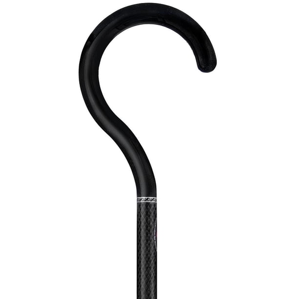 Royal RC Canes Folding Triple Wound Carbon Fiber Black Tourist 2-Piece ...