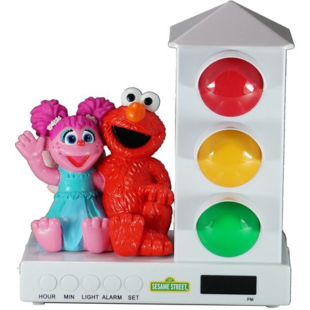It's About Time Stoplight Sleep Enhancing Alarm Clock for Kids, Elmo ...