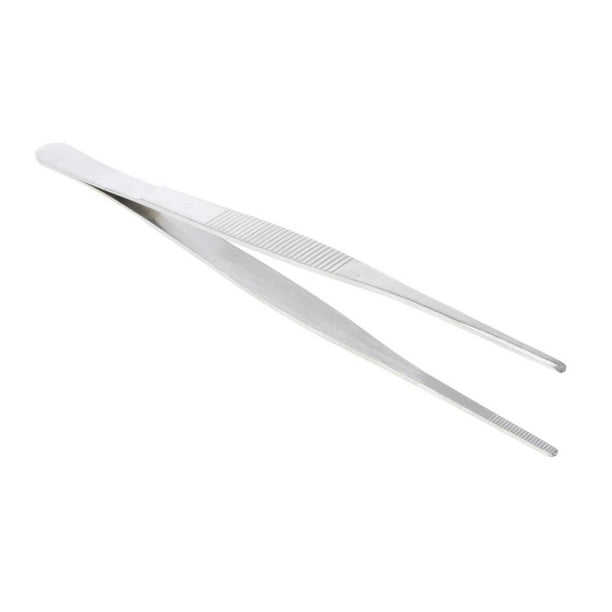 Pinzas rectas de acero inoxidable para laboratorio, experimento de ...