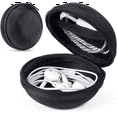 Round Earbuds Case, Ear Bud Case, 1 Pack, Zippered Storage Cases ...