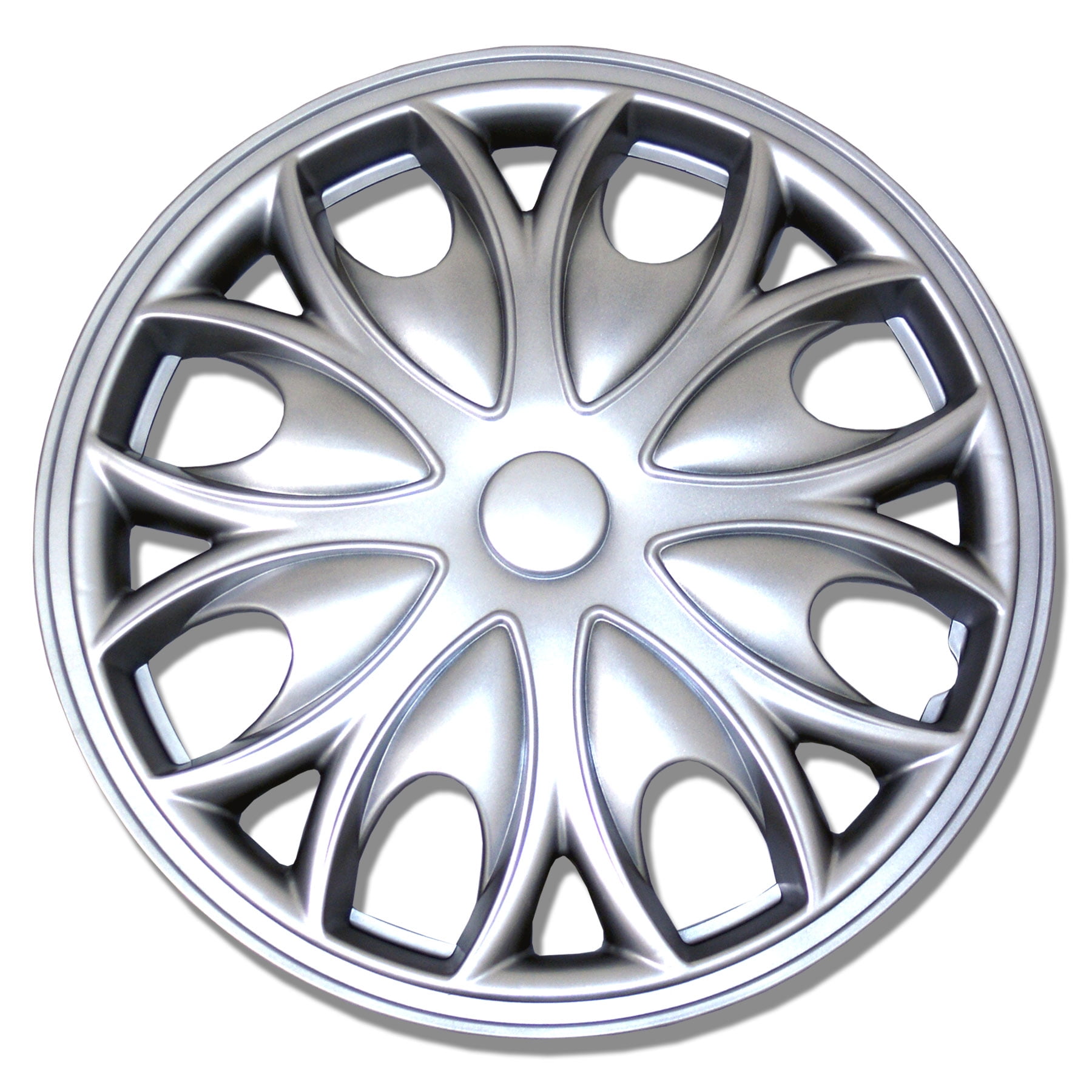 TuningPros WSC-526S15 Set of 4 Metallic Silver Hubcaps 15" - Hub Caps ...